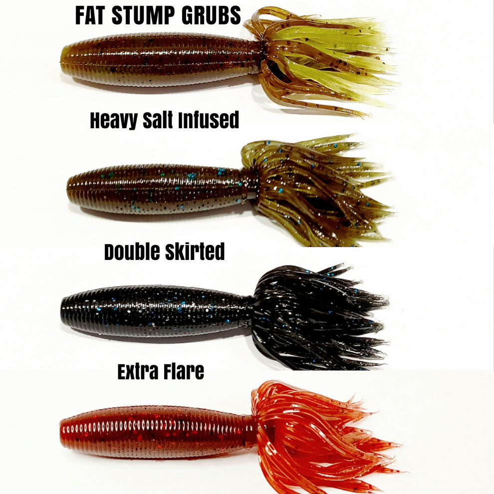 FAT STUMP GRUBS (double skirted) variety of colors available – Cali ...